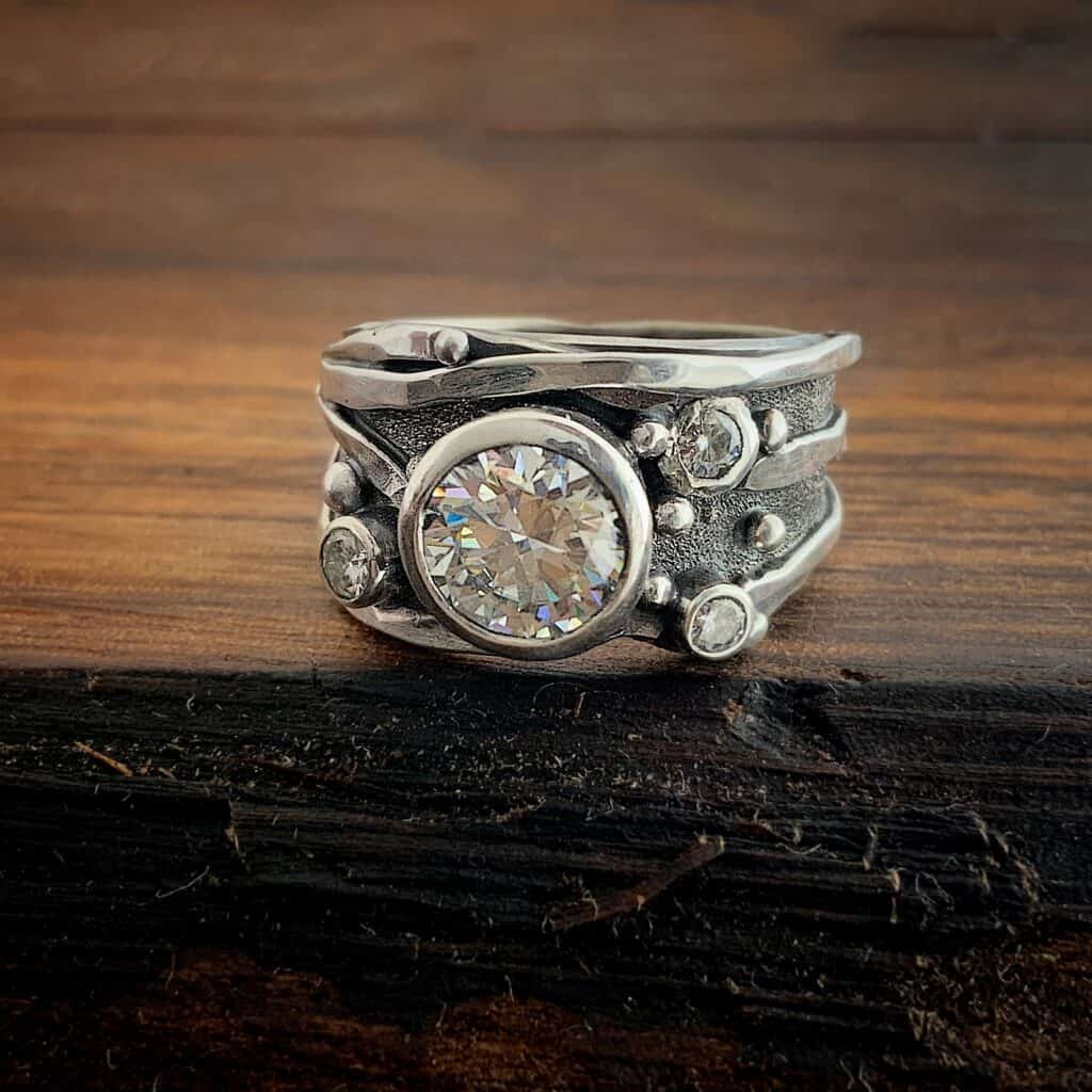 Audrey Hepburn Ring – Wild Prairie Silver